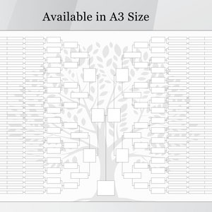 8 Generation Family Tree. Family Tree Chart. Printable Family Tree ...