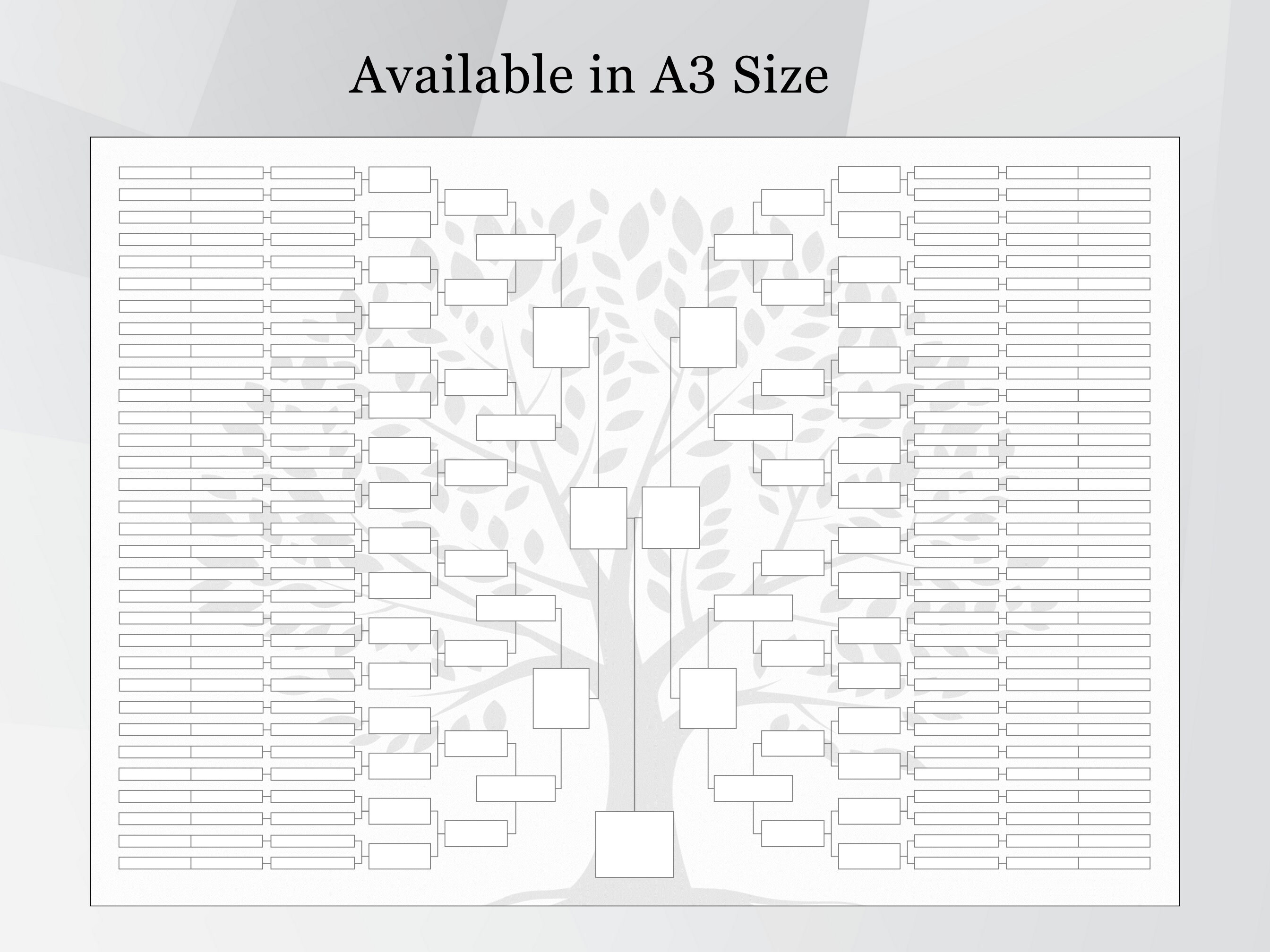 8 Generation Family Tree. Family Tree Chart. Printable Family Tree ...