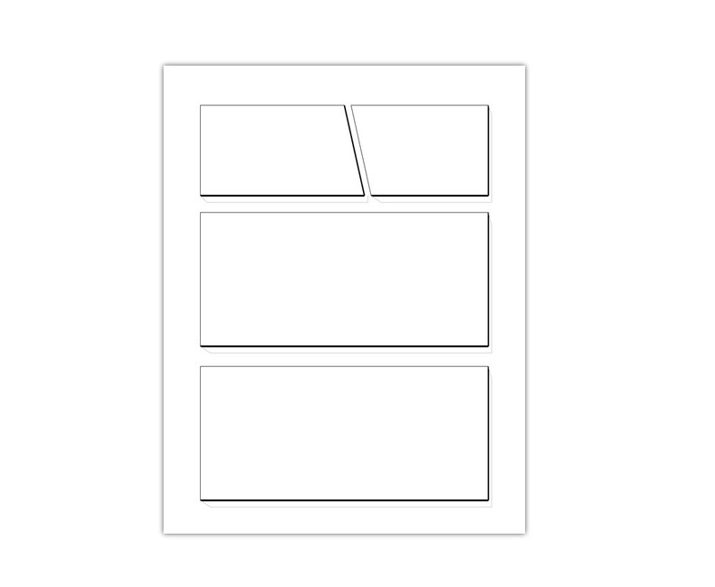 Blank Comic Book Template 30 Different Designs Comic Drawing Book Digital Comic Paper