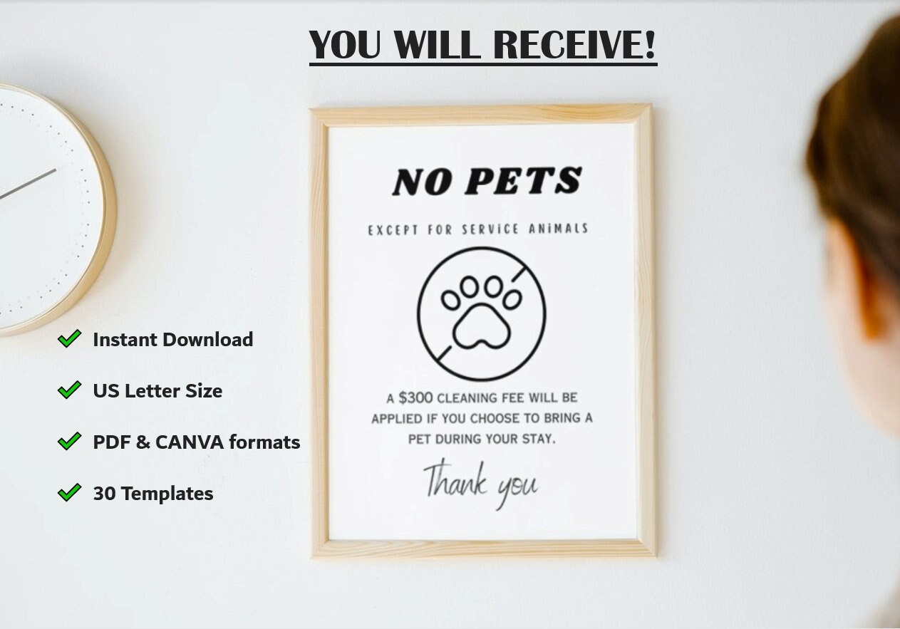 Airbnb Sign Bundle Editable. Airbnb Welcome Signs Template. - Etsy