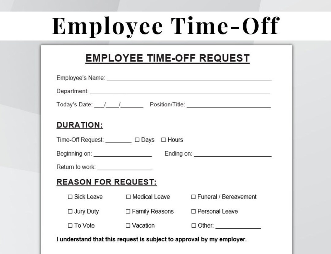 Employee Time off Request Form Template Time Off Request Form Days employee-time-off-request-form-template-time-off-request-form-days