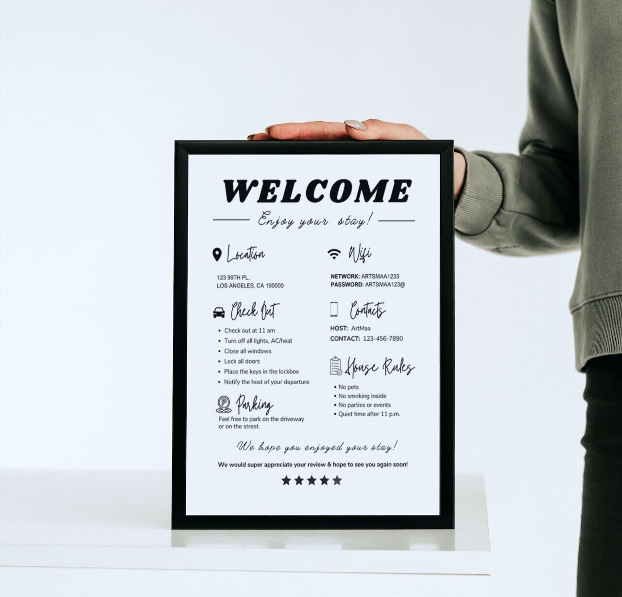 Airbnb Sign Bundle Editable. Airbnb Welcome Signs Template. VRBO ...