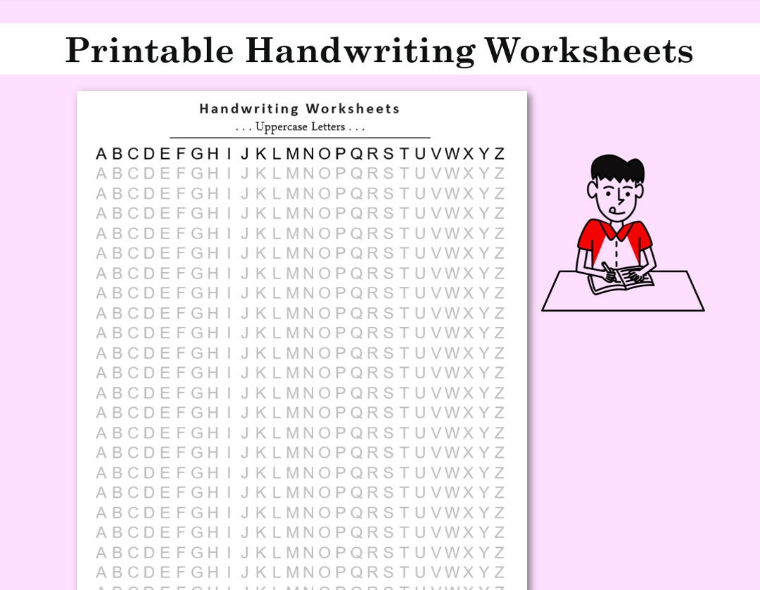 Printable Handwriting Worksheets Handwriting Practice Sheet Etsy printable-handwriting-worksheets-handwriting-practice-sheet-etsy