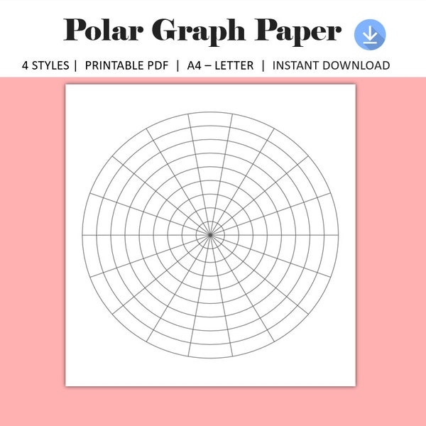 Circular Graph Paper - Etsy