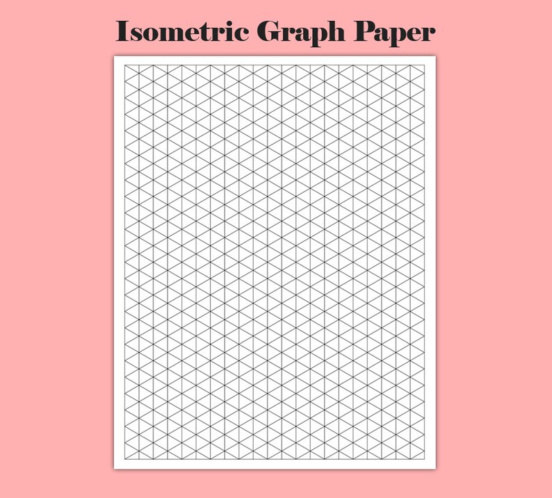 Isometric Graph Paper Printable Hexagonal Graph Sheet Digital Isometric ...
