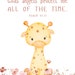 Watercolor Elephant Print, Christian Baby Nursery Decor, Bible Verse ...