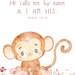 Watercolor Elephant Print, Christian Baby Nursery Decor, Bible Verse ...