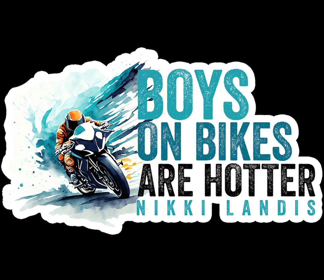 Boys on Bikes Sticker - Etsy