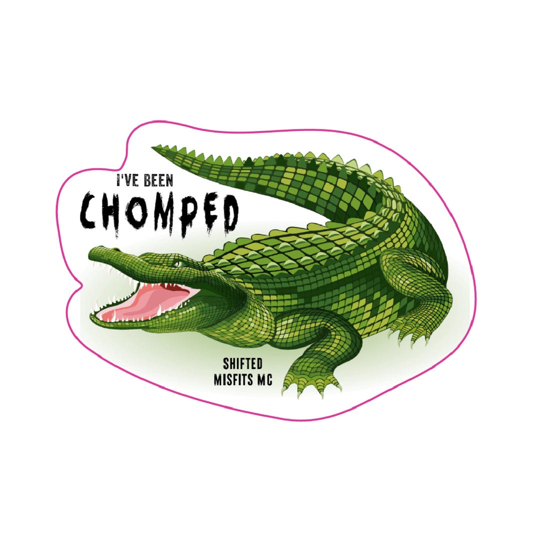I've Been Chomped Sticker - Etsy
