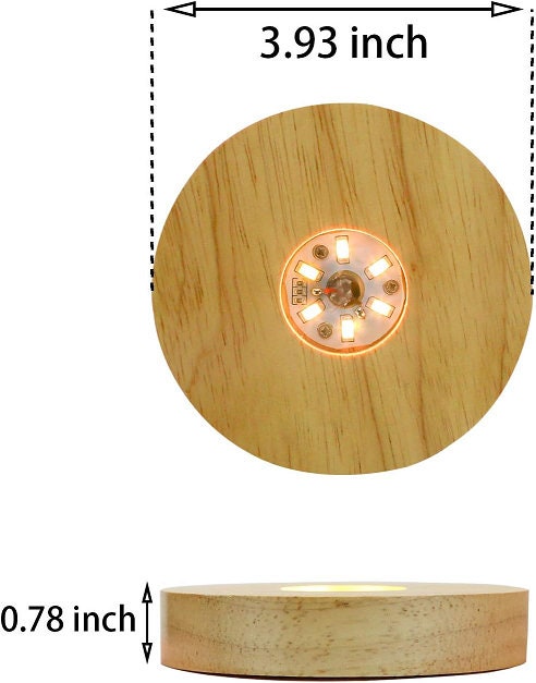 Wood LED Light Base for Orgonite and Crystals Display - Etsy