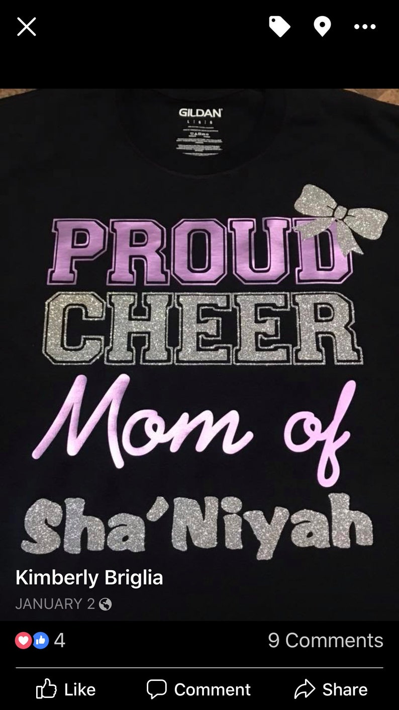 Proud Cheer Mom of / Cheer Mom Shirt / Personalized / Cheerleader - Etsy