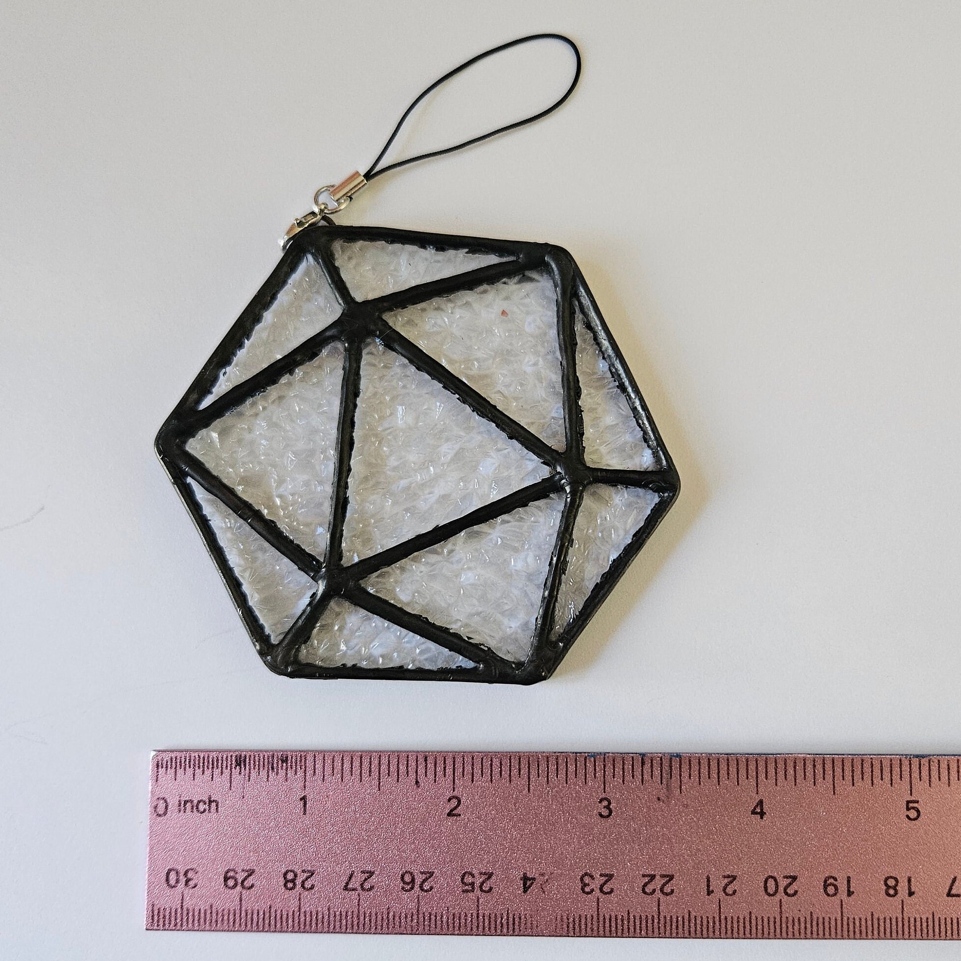 D20 Stained Glass Icosahedron Platonic Solid - Etsy