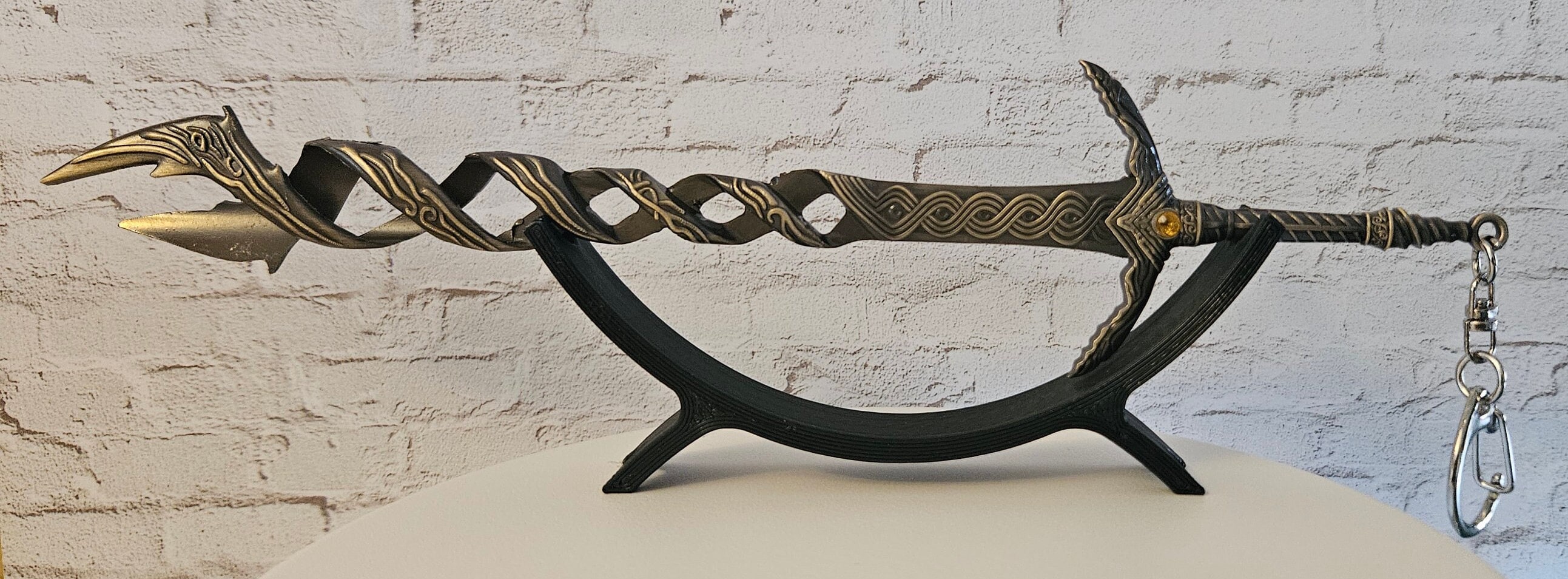 Miniature Metal Replica Sword Godslayer's Greatsword From Elden Ring - Etsy