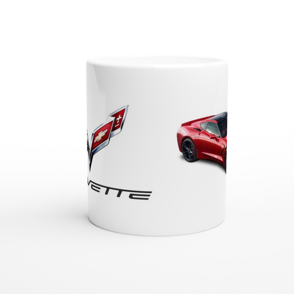 Corvette C7 White Ceramic Coffee Tea Cup Mug 325 Ml - Etsy
