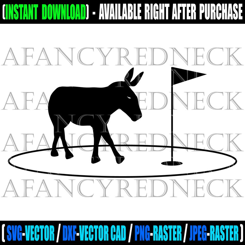 A Hole Donkey Hole SVG PNG JPG Digital Cut Files for Cricut, Silhouette ...