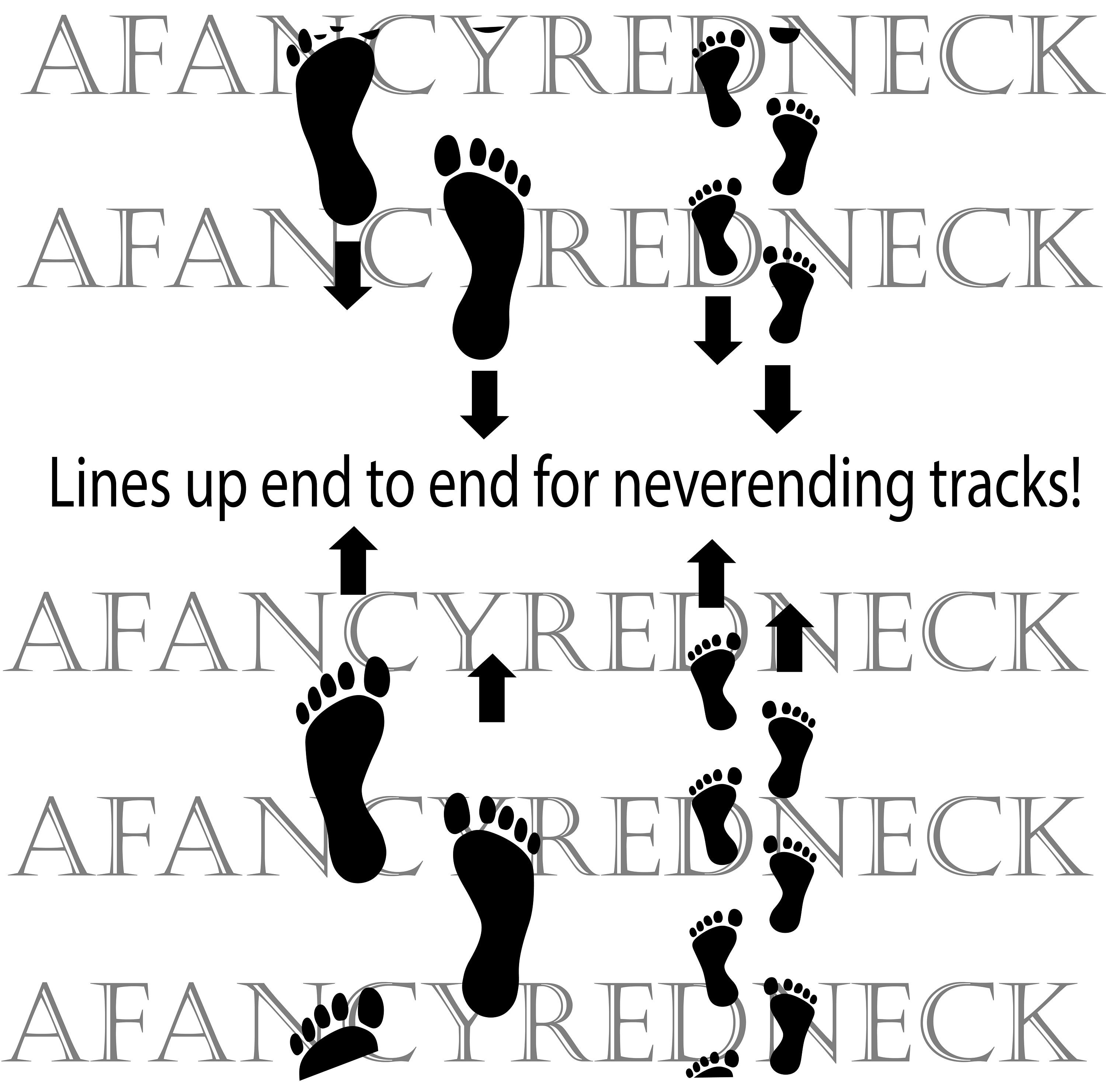 Footsteps Walking Svg Png Jpg Dxf Digital Cut Files for Cricut, A Cute ...