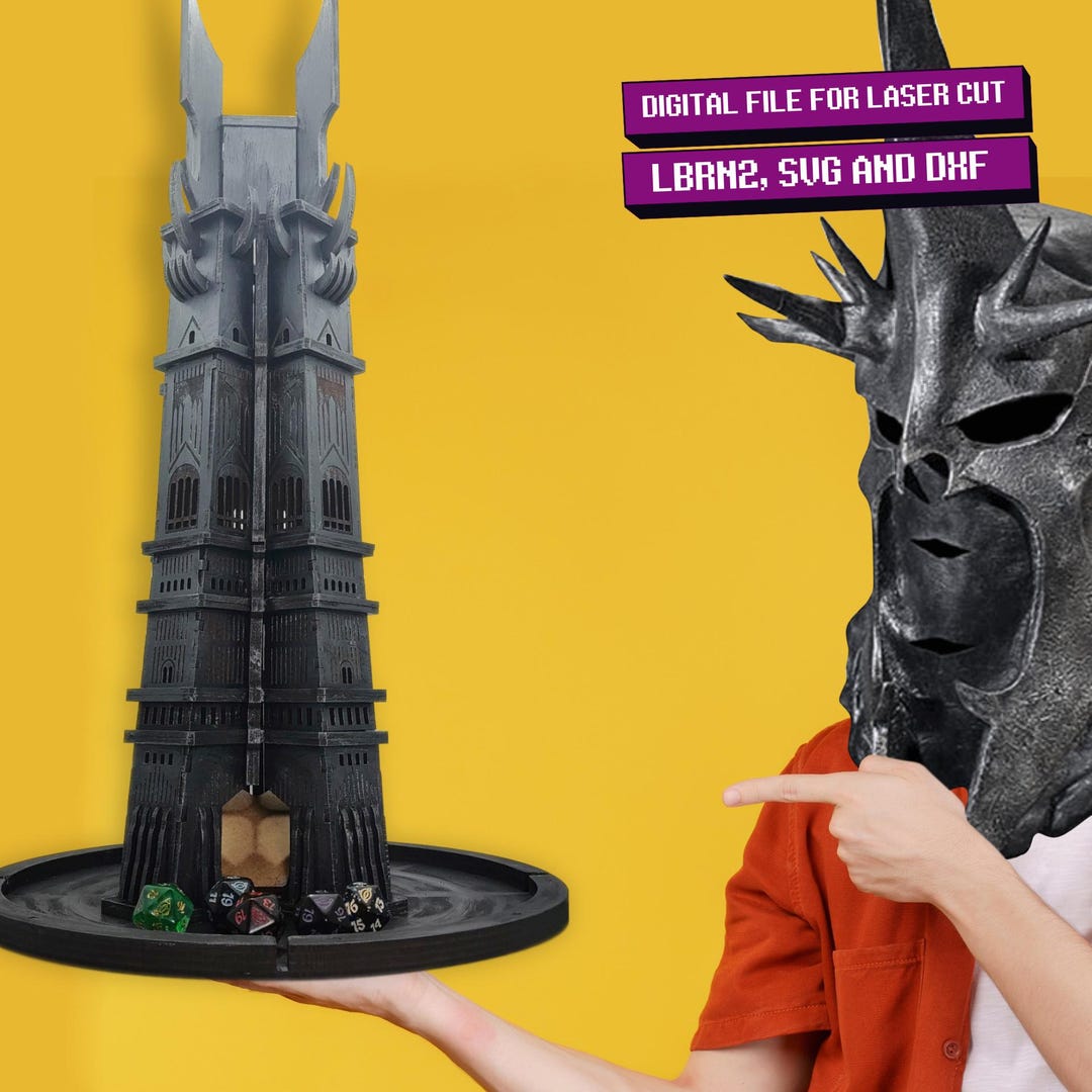 Build Your Own Isengard Dice Tower – Unique Digital Design, Lord of the ...