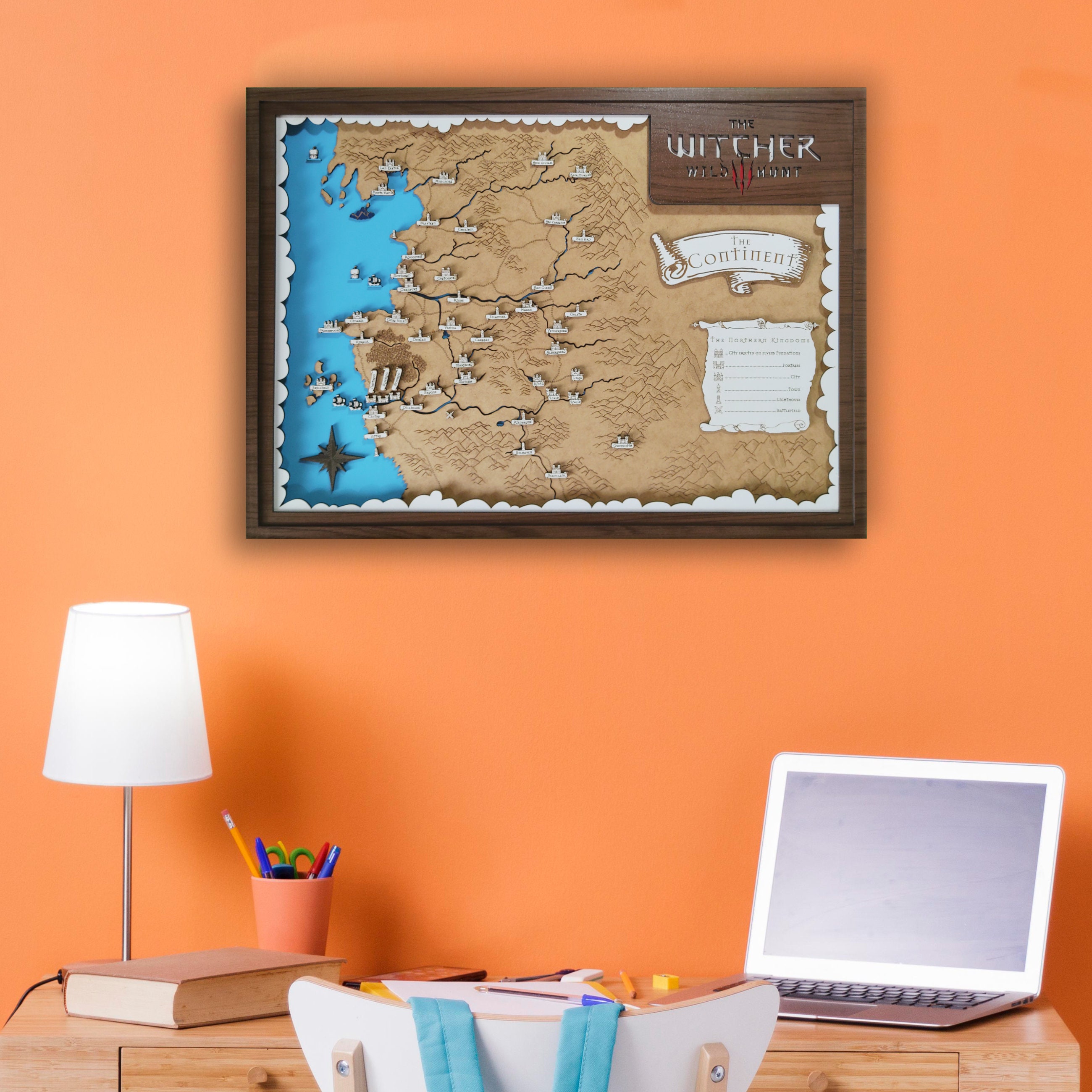 Map Frame, the Witcher Wild Hunt Laser Cut Files - Etsy