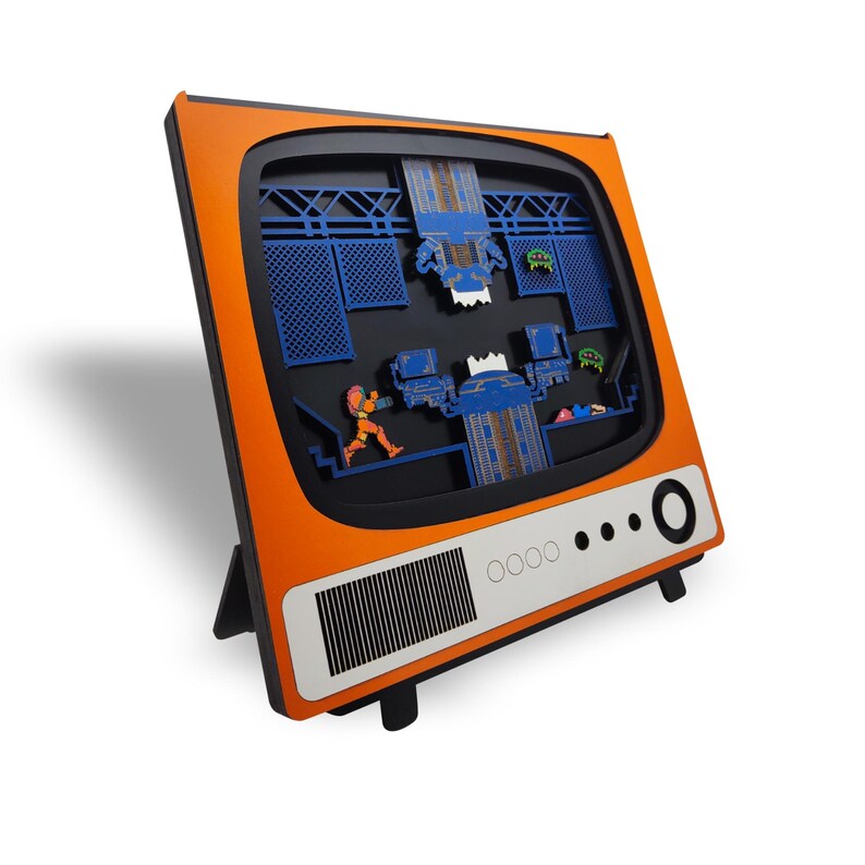 Retro TV Scene Super Metroid Frame - Digital Laser Cutting Project ...