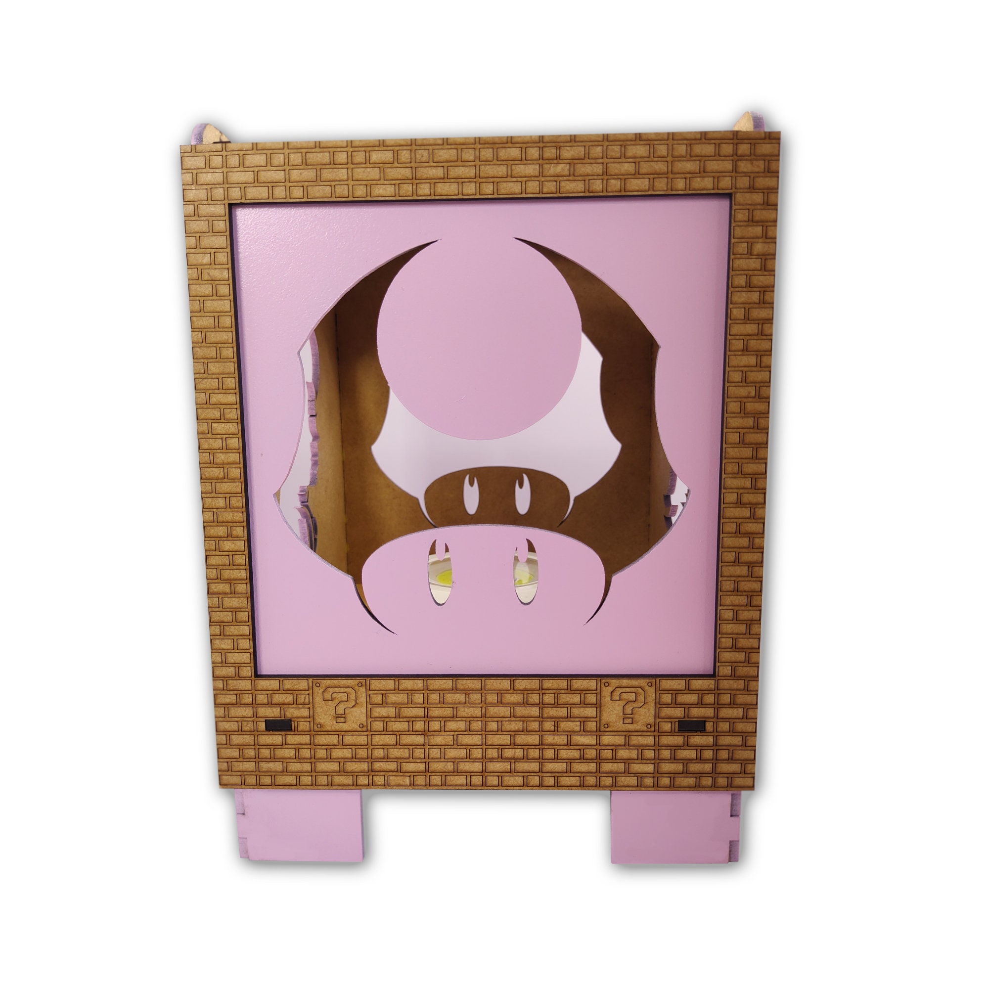 Table Lamp Shadow Box, Princess Peach, Laser Cut Files 3mm, Pdf and Eps ...