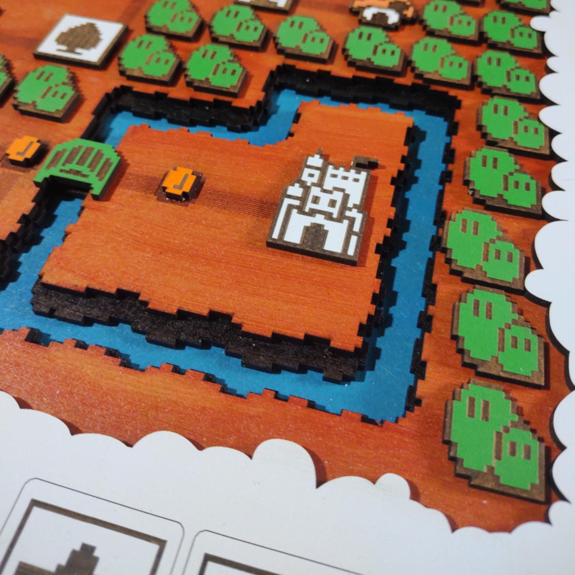 Laser Cut Mario Bros 3 Map Frame Wall Art Design - DXF and Lightburn ...