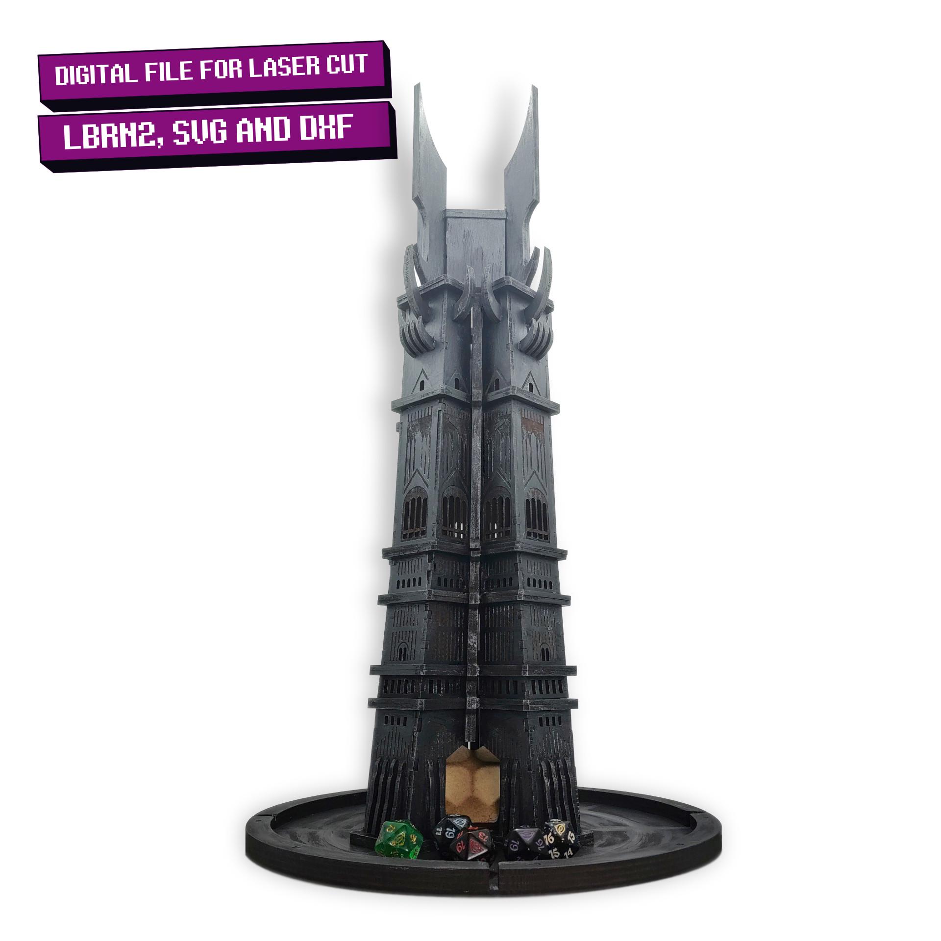 Build Your Own Isengard Dice Tower – Unique Digital Design, Lord of the ...
