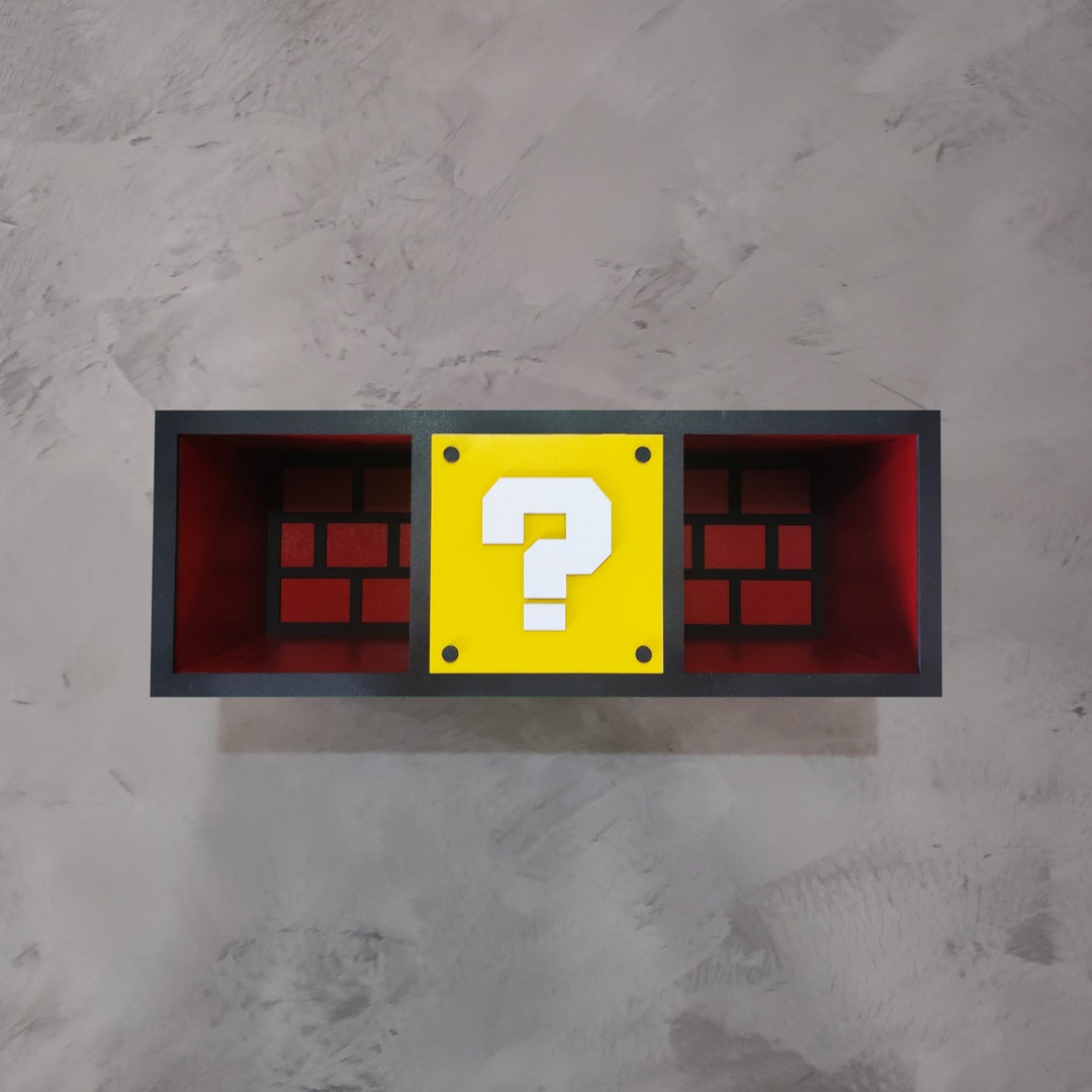 Super Mario Shelf Laser Cut Files DIY Fun in 45cm. Transform Your Room ...