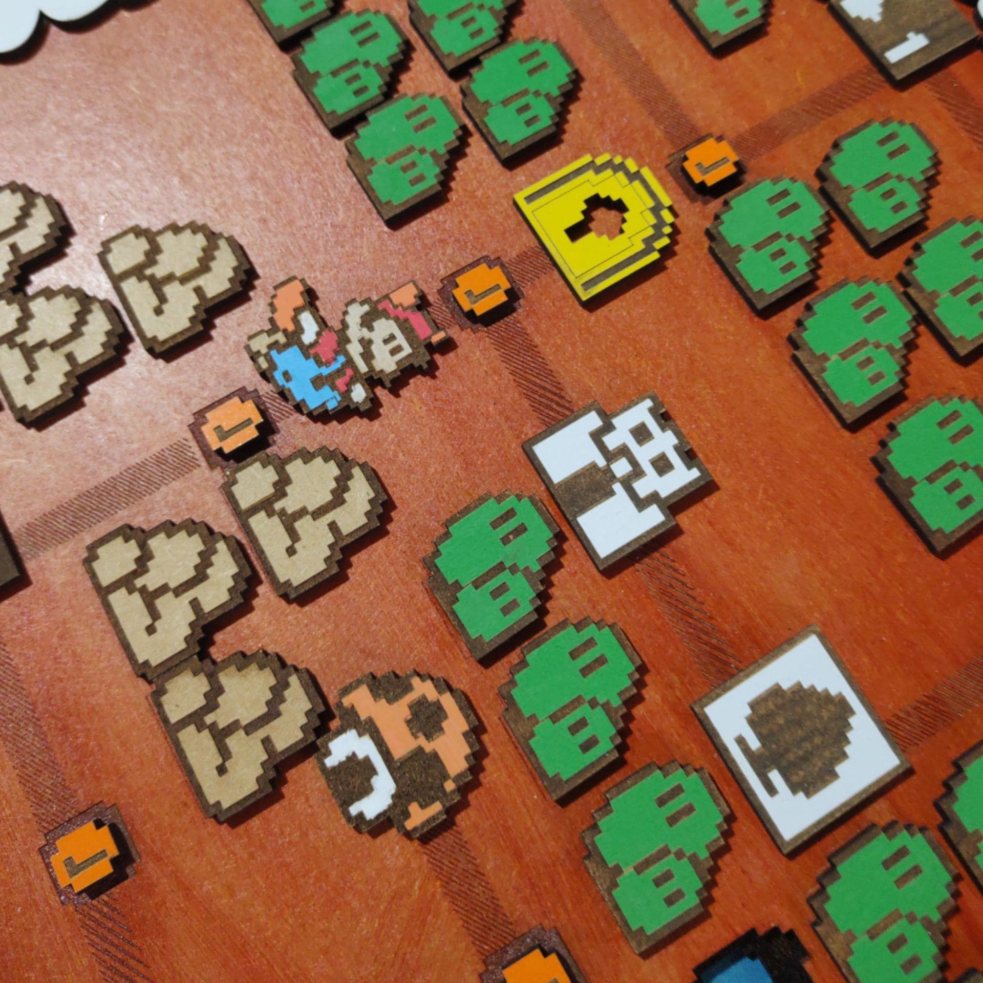 Laser Cut Mario Bros 3 Map Frame Wall Art Design - DXF and Lightburn ...