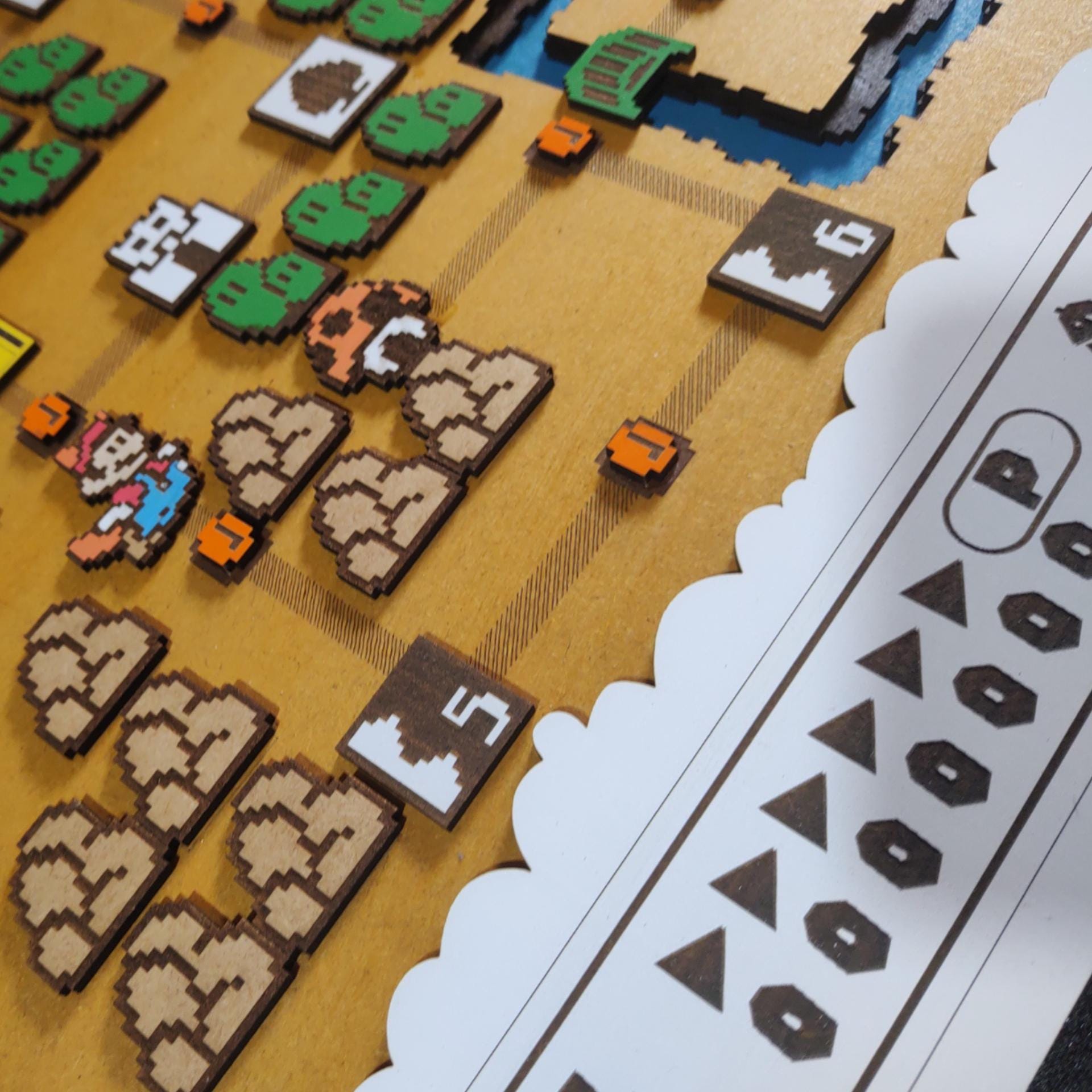 Laser Cut Mario Bros 3 Map Frame Wall Art Design - DXF and Lightburn ...