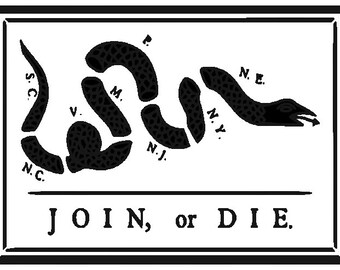 Join or Die SVG, Join or Die DXF, Join or Die PNG, Join or Die Clipart ...