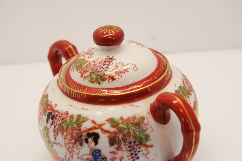 Vintage Nippon Tokusei Japanese Porcelain Sugar Bowl Pot FREE - Etsy