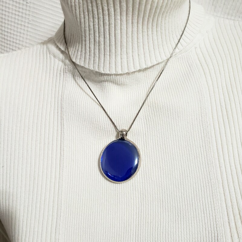 Cobalt Blue Pendant - Etsy
