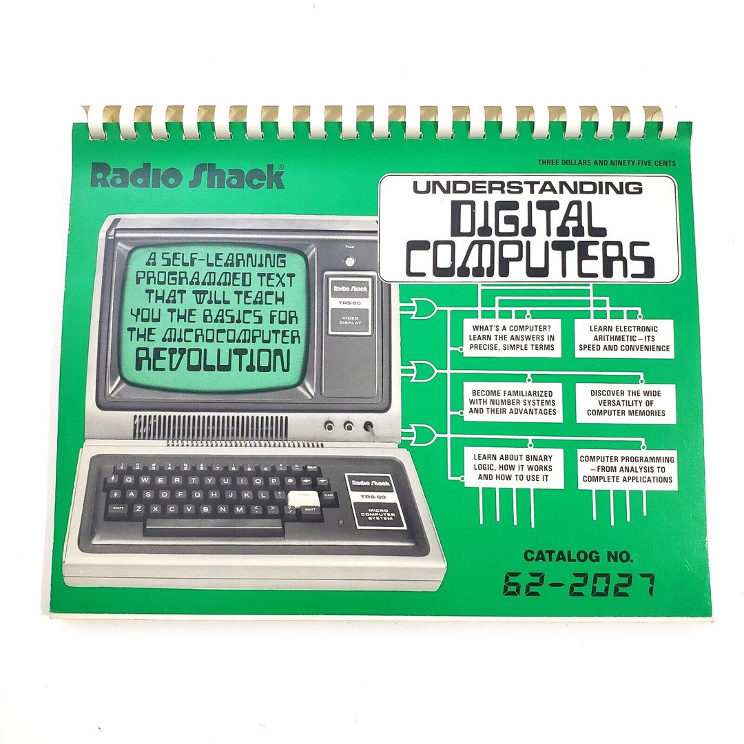 Vintage 1978 Radio Shack understanding Digital Computers Coil Bound ...