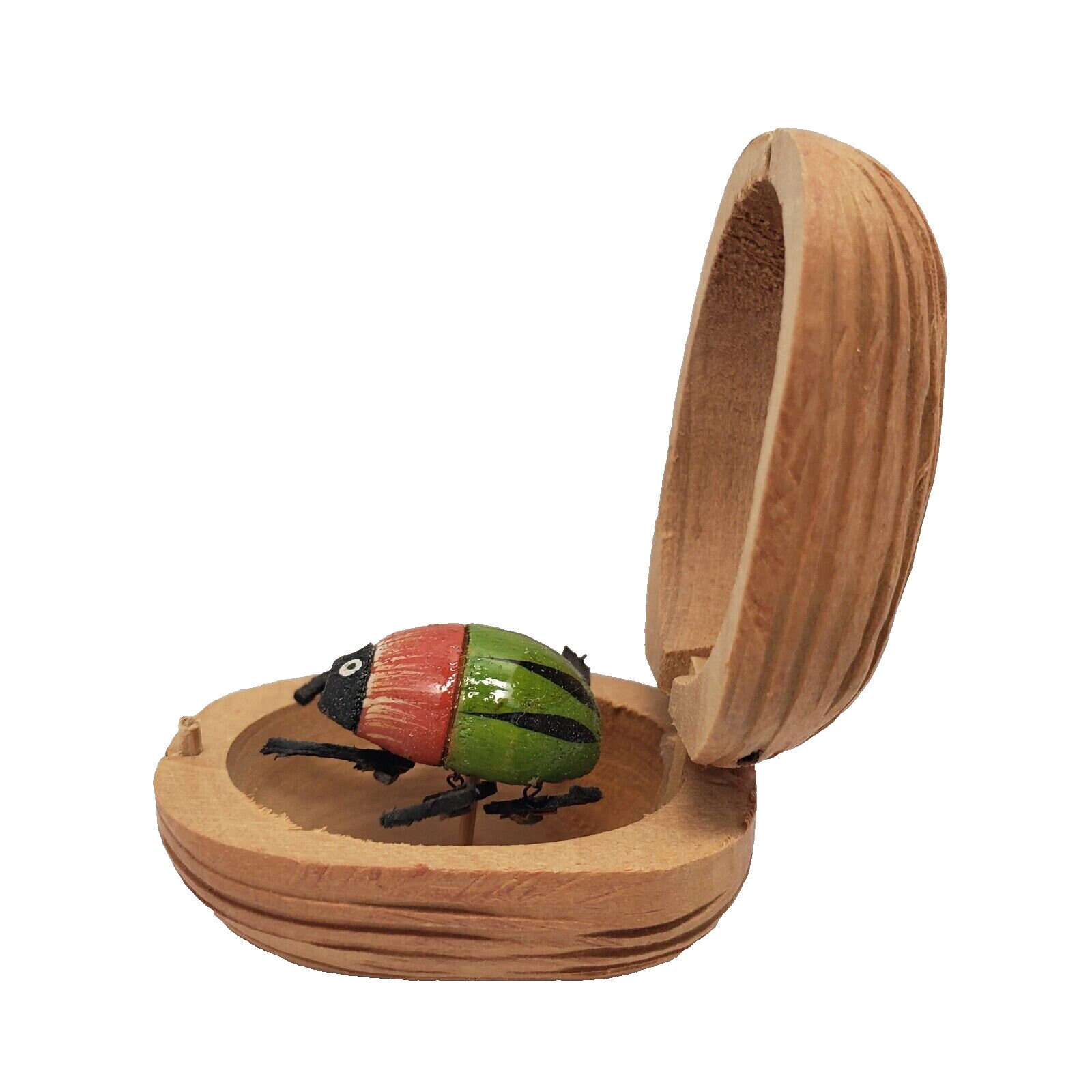 Vintage 1980s Wooden Nut Bug Bobble Beetle Toy EUC - Etsy