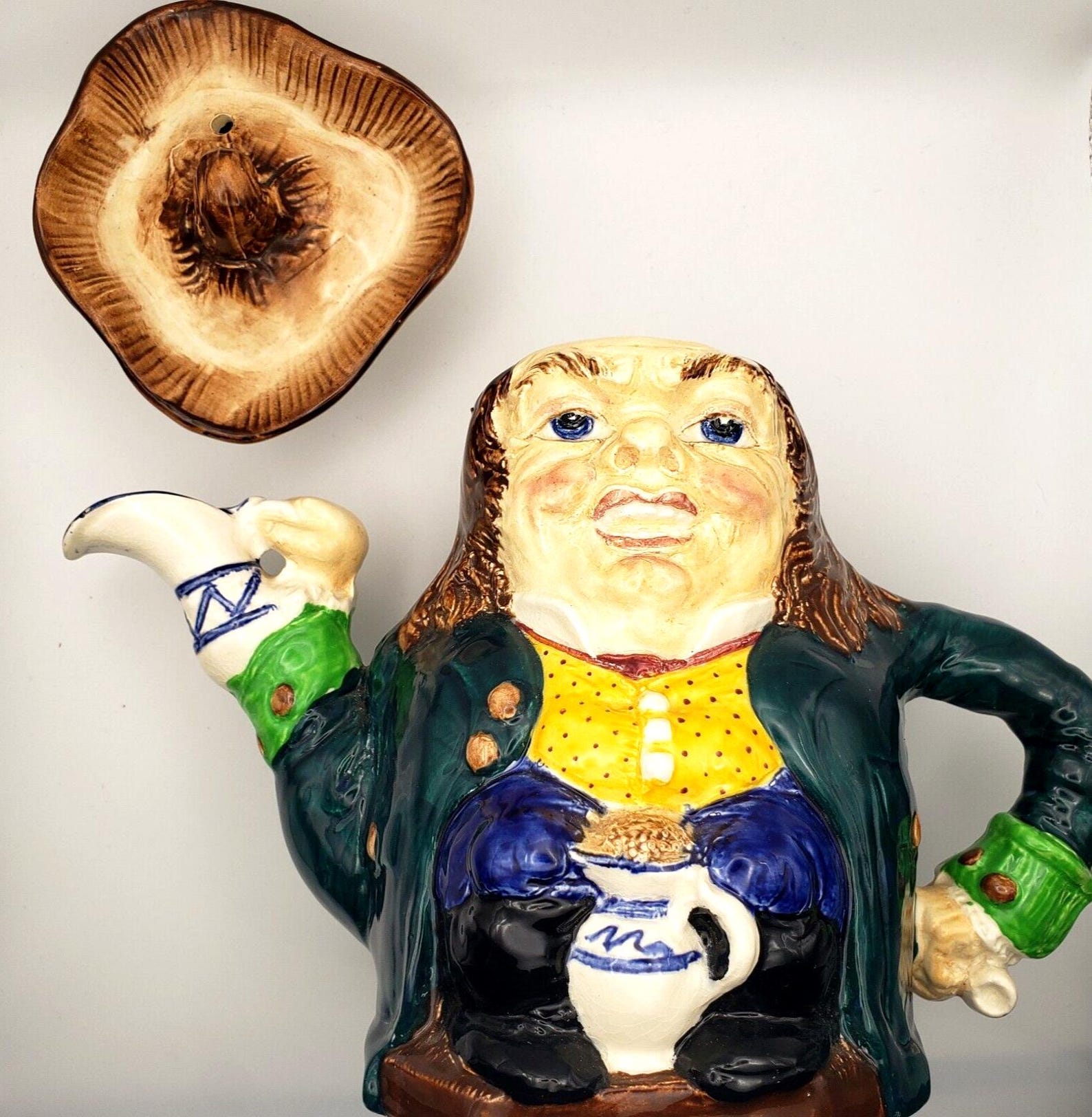 Vintage Burleigh Ware Toby Fillpot With Lid Ceramic England 7x9" VGC - Etsy