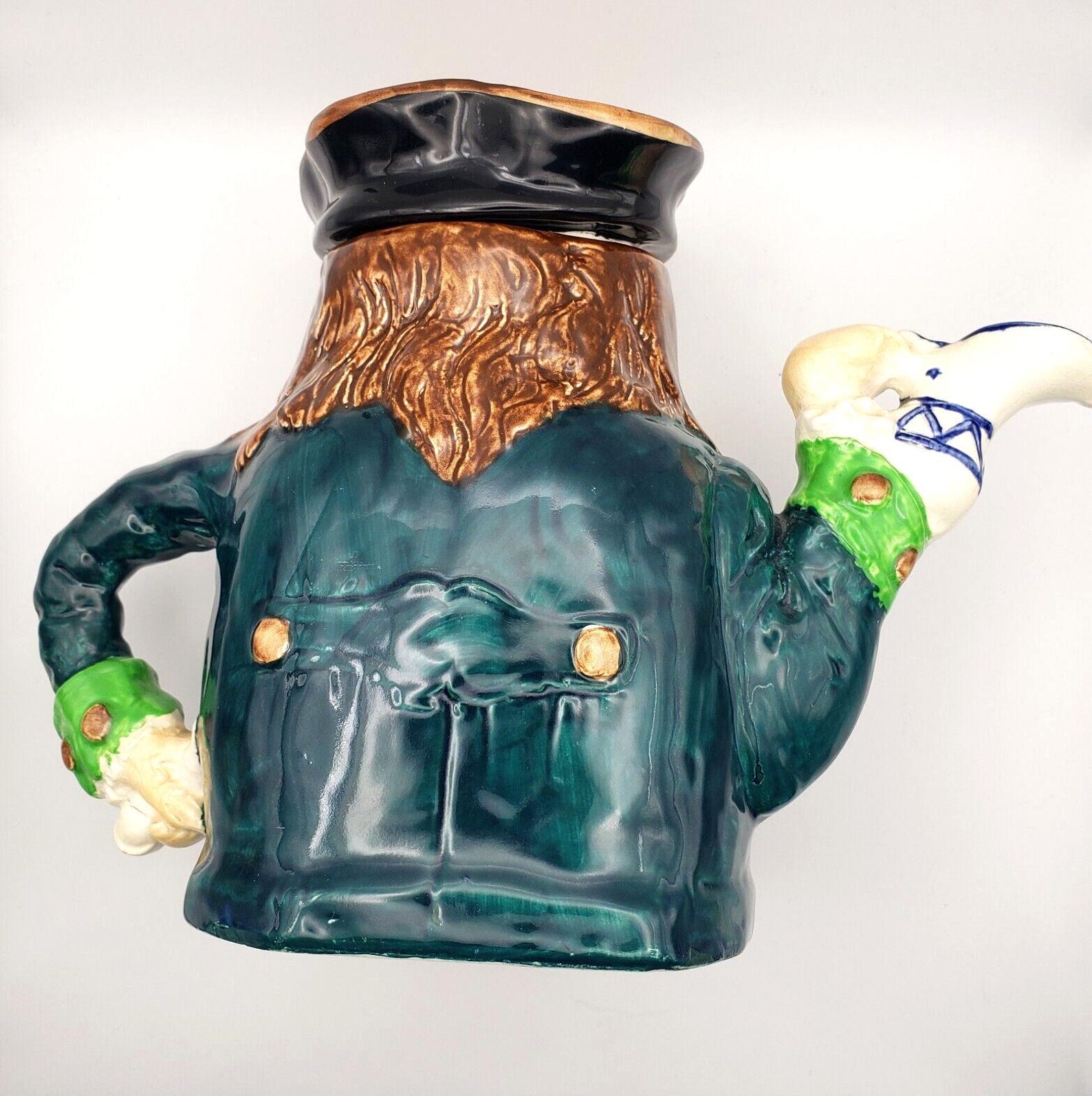 Vintage Burleigh Ware Toby Fillpot With Lid Ceramic England 7x9" VGC - Etsy