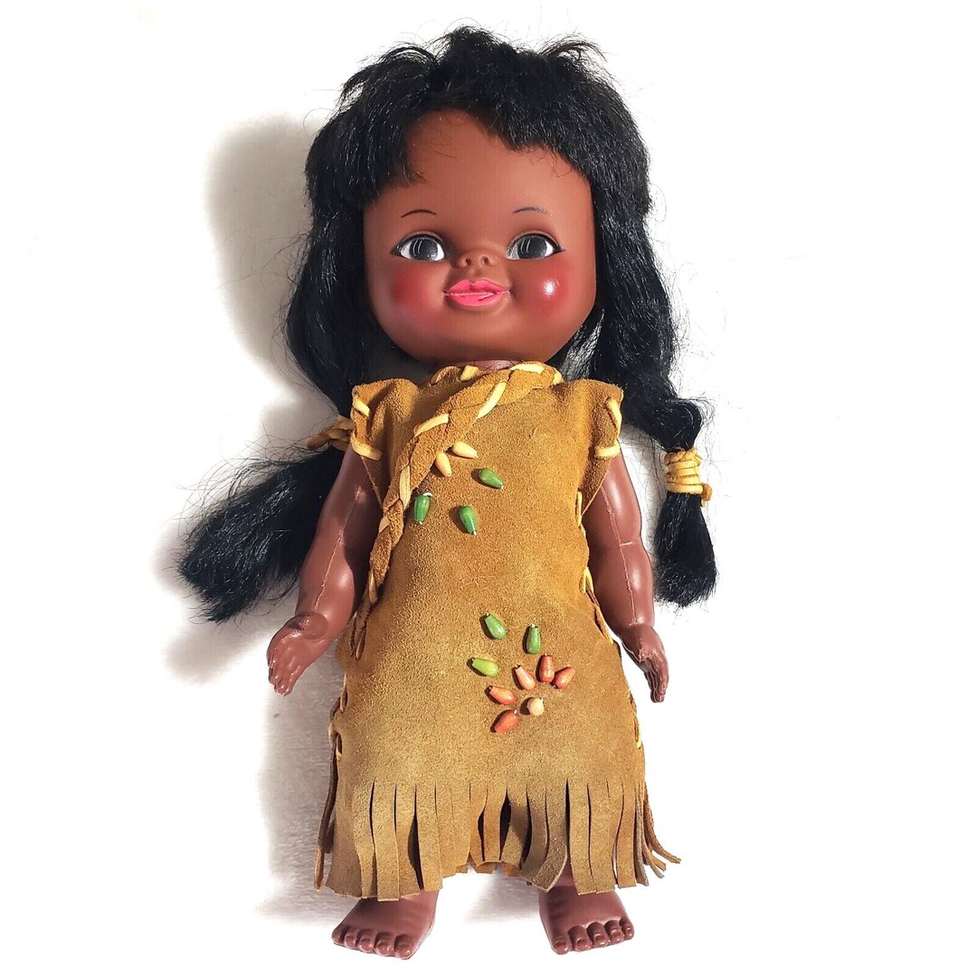 Vintage 1968 Reliable First Nations Indigenous Inuit Girl Doll + Outfit ...