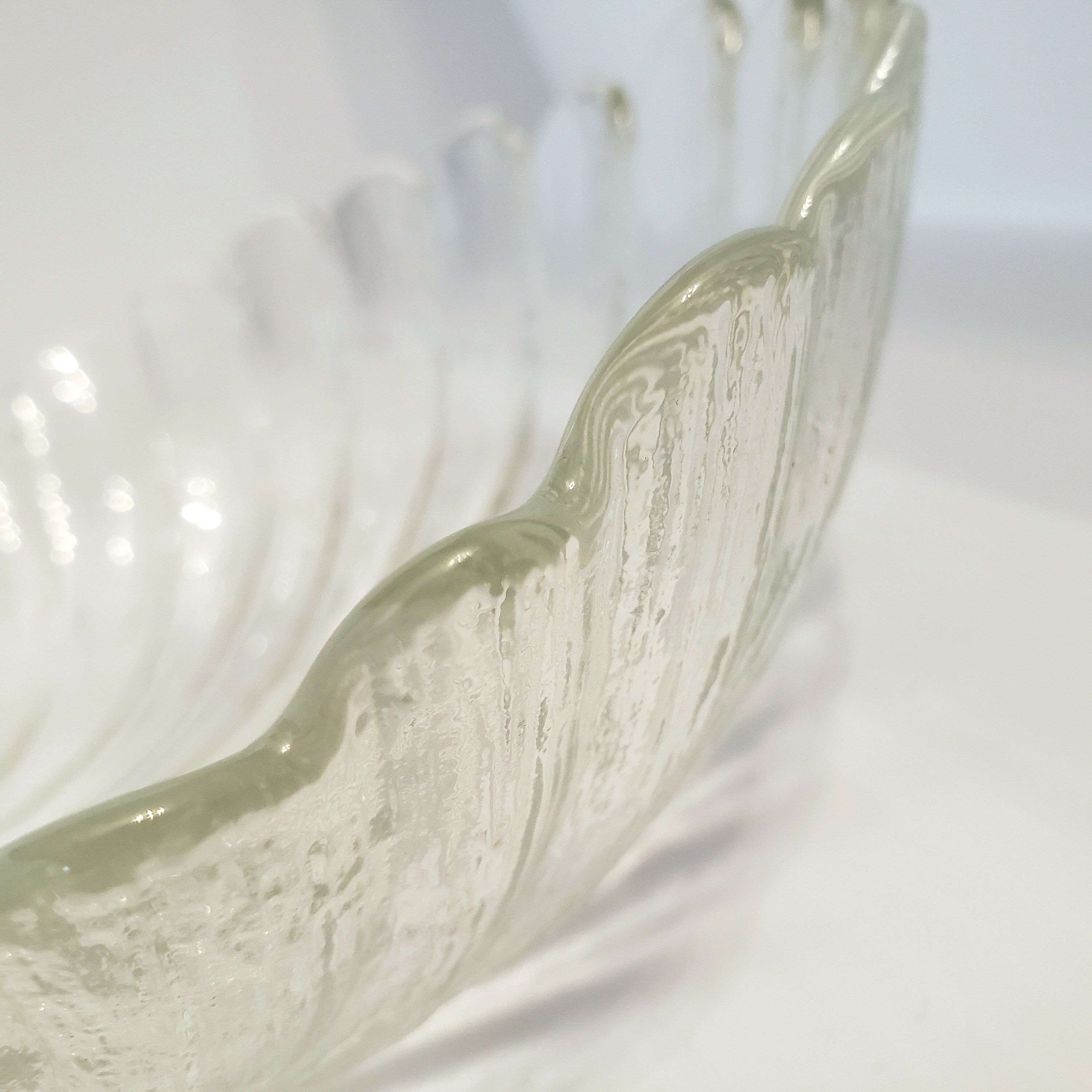 Set of 41 Vintage Clamshell Glass Bowls Textured Scalloped FREE SHIP - Etsy