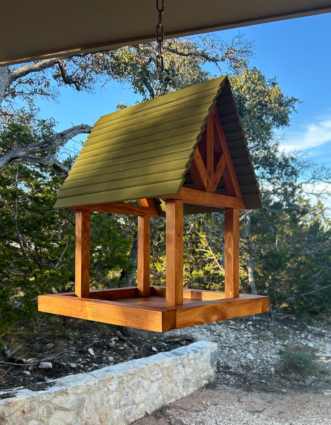 Hanging Timer Framed Bird Feeder - Etsy