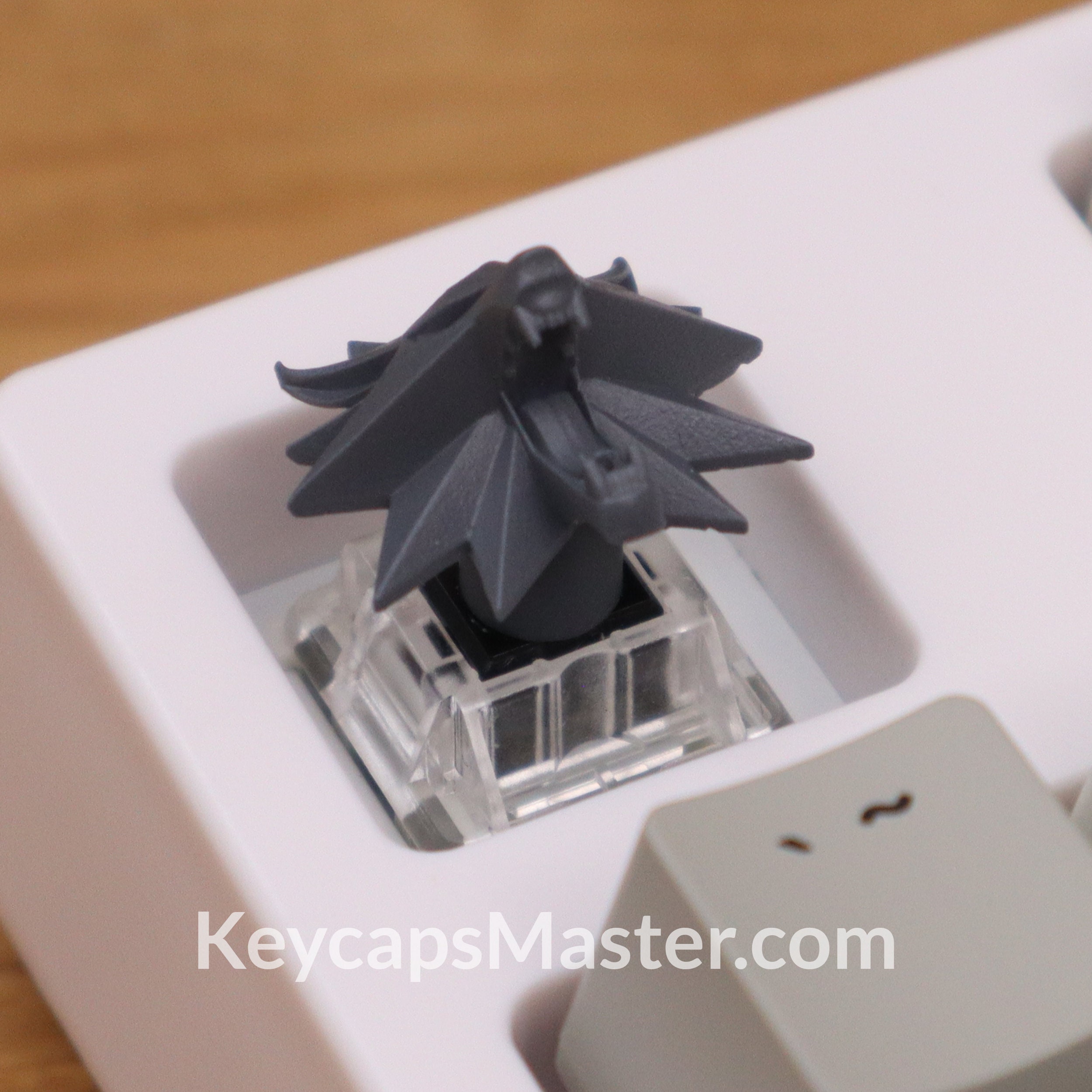 Witcher Wolf Artisan Keycap, Custom Keycap, Resin Keycap, Cherry MX ...