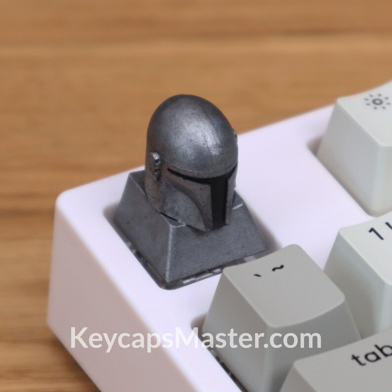 The Mandalorian Star Wars Artisan Keycap Custom Keycap Resin - Etsy