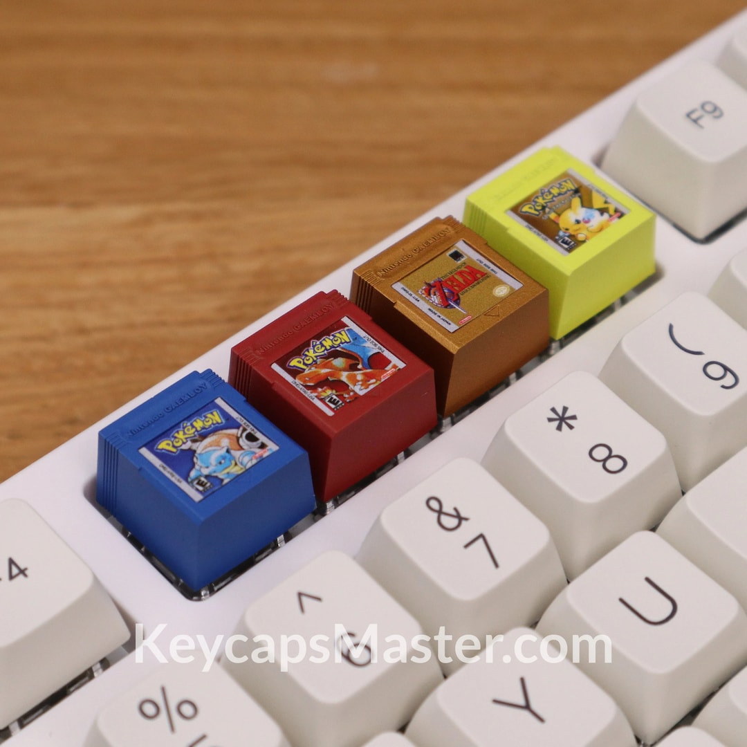 SET of 4 Gameboy Cartridge Artisan Keycap, Custom Keycap, Resin Keycap ...