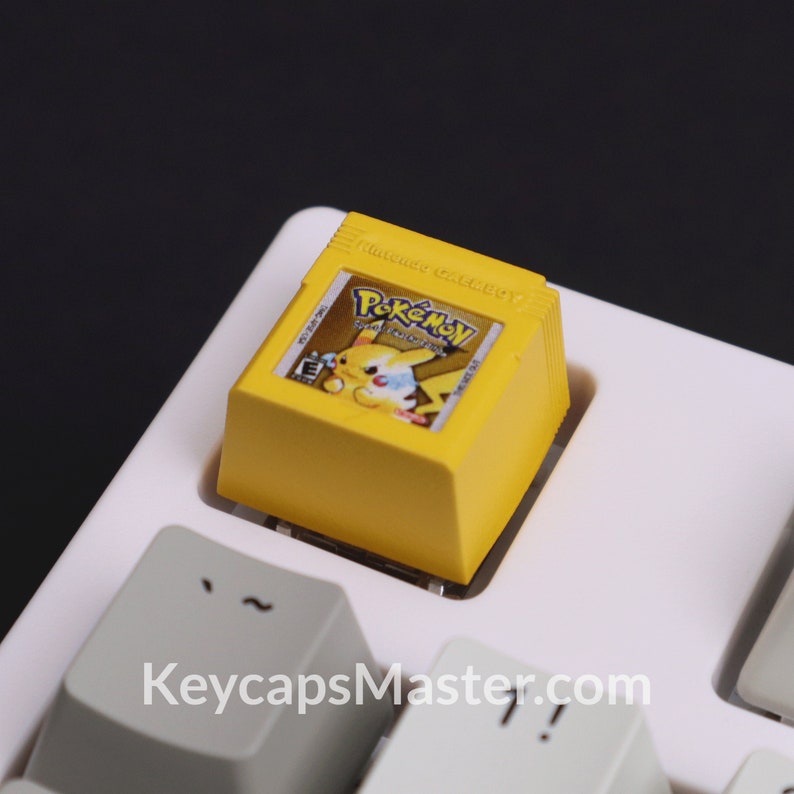 Gameboy Cartridge - Yellow Artisan Keycap, Custom Keycap, Resin Keycap ...