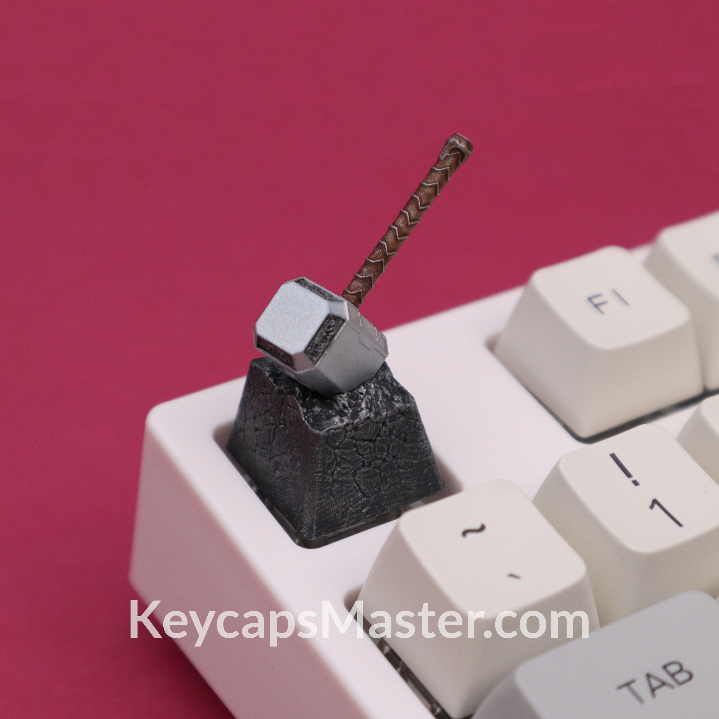 Thor Hammer Artisan Keycap, Custom Keycap, Resin Keycap, Cherry MX ...