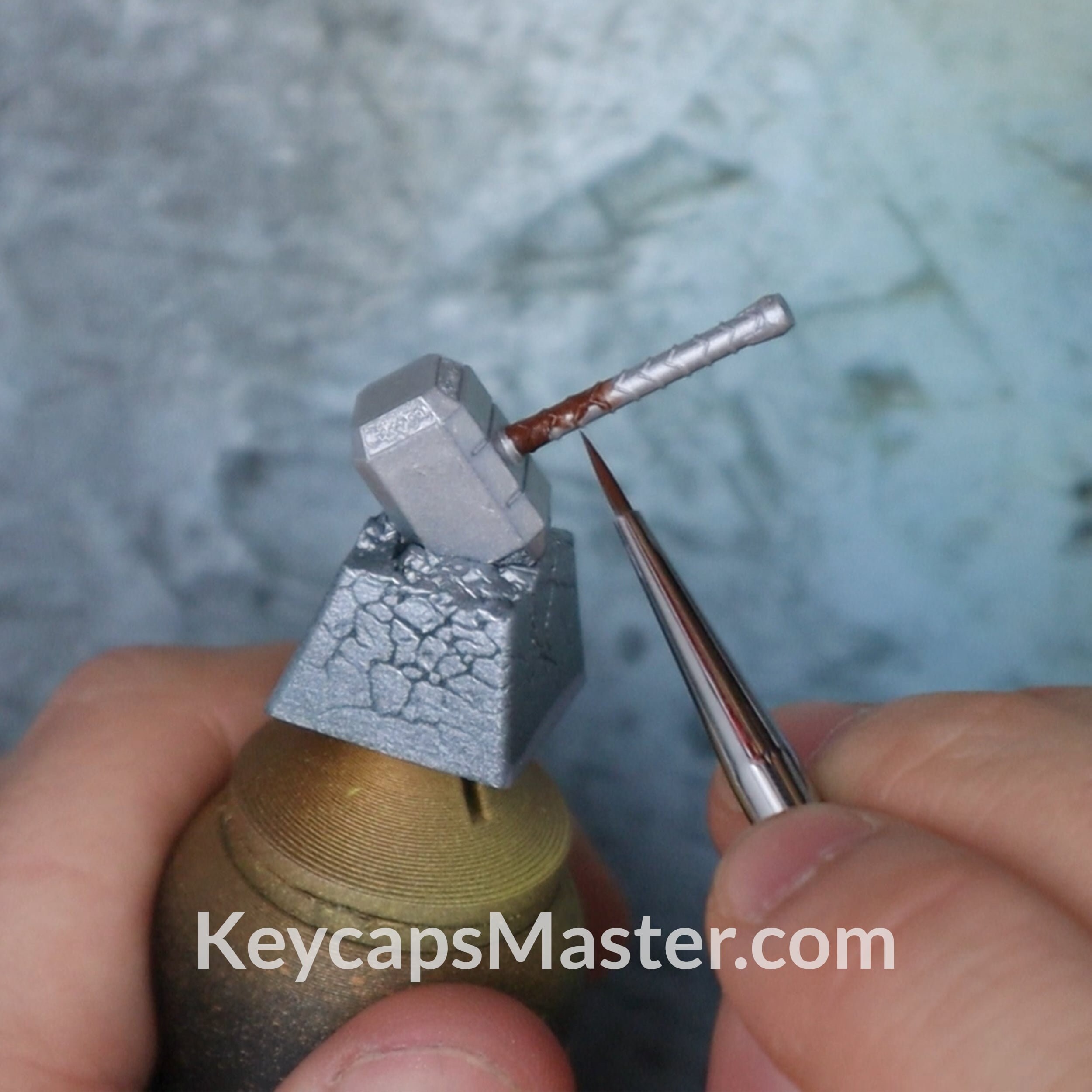 Thor Hammer Artisan Keycap, Custom Keycap, Resin Keycap, Cherry MX ...