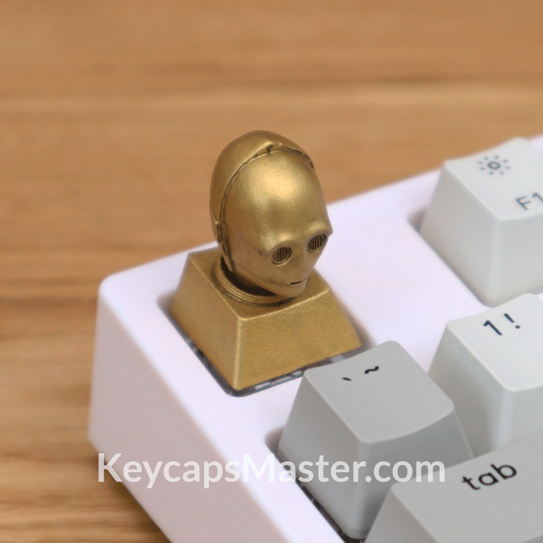 C-3PO Star Wars Artisan Keycap, Custom Keycap, Resin Keycap, Cherry MX ...