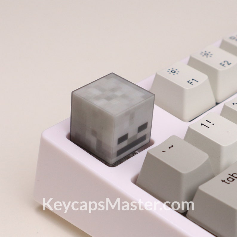 Minecraft Skeleton Head Artisan Keycap Custom Keycap Resin - Etsy