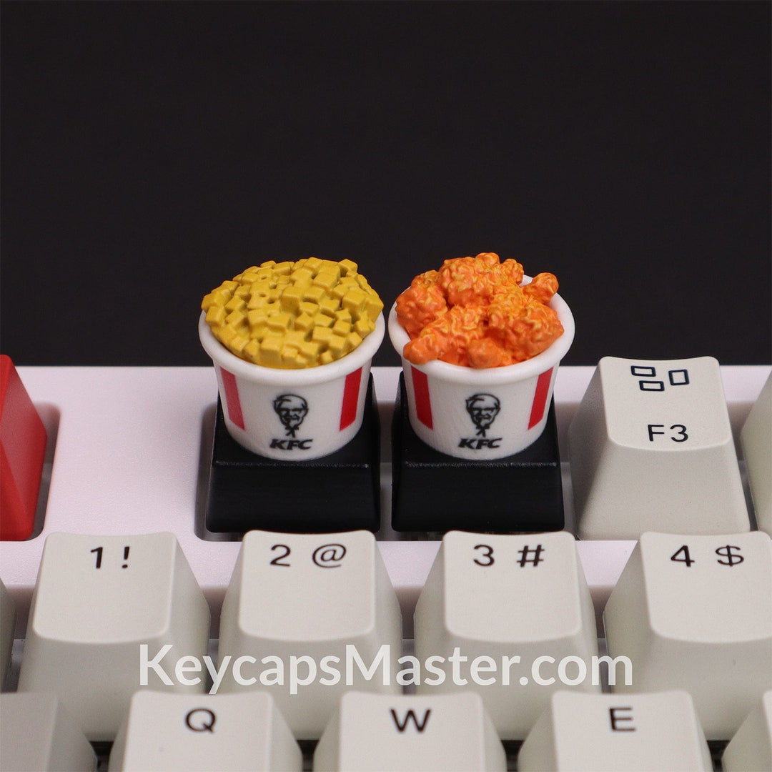 Fast Food SET Chickenfries Artisan Keycap, Custom Keycap, Resin Keycap ...