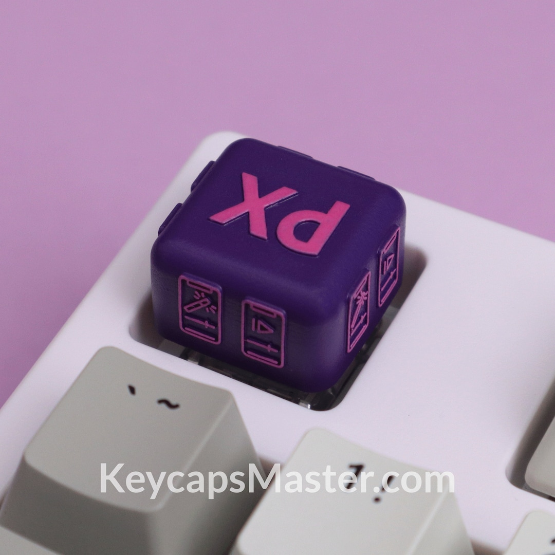 Adobe XD Artisan Keycap, Custom Keycap, Resin Keycap, Cherry MX Profile ...