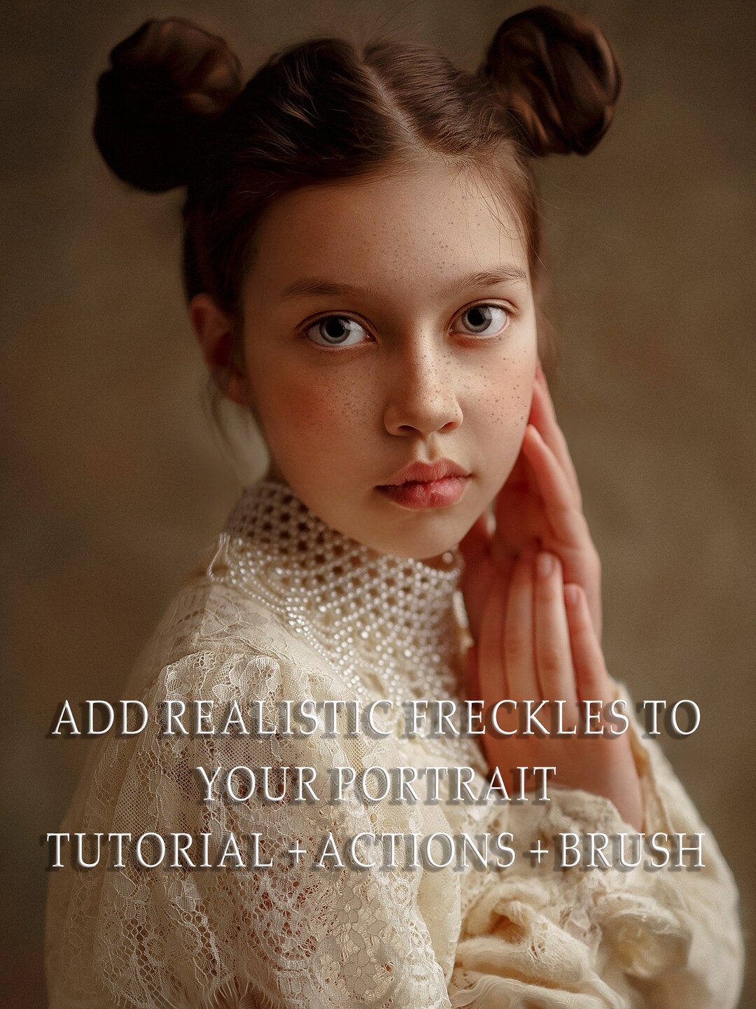 Photoshop Freckles Video Tutorial + Photoshop Action + Brush ...